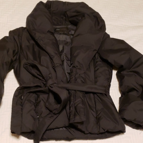 BCBGMaxAzria | Jackets & Coats | Bcbg Maxazria Puffer Jacket With Tie ...